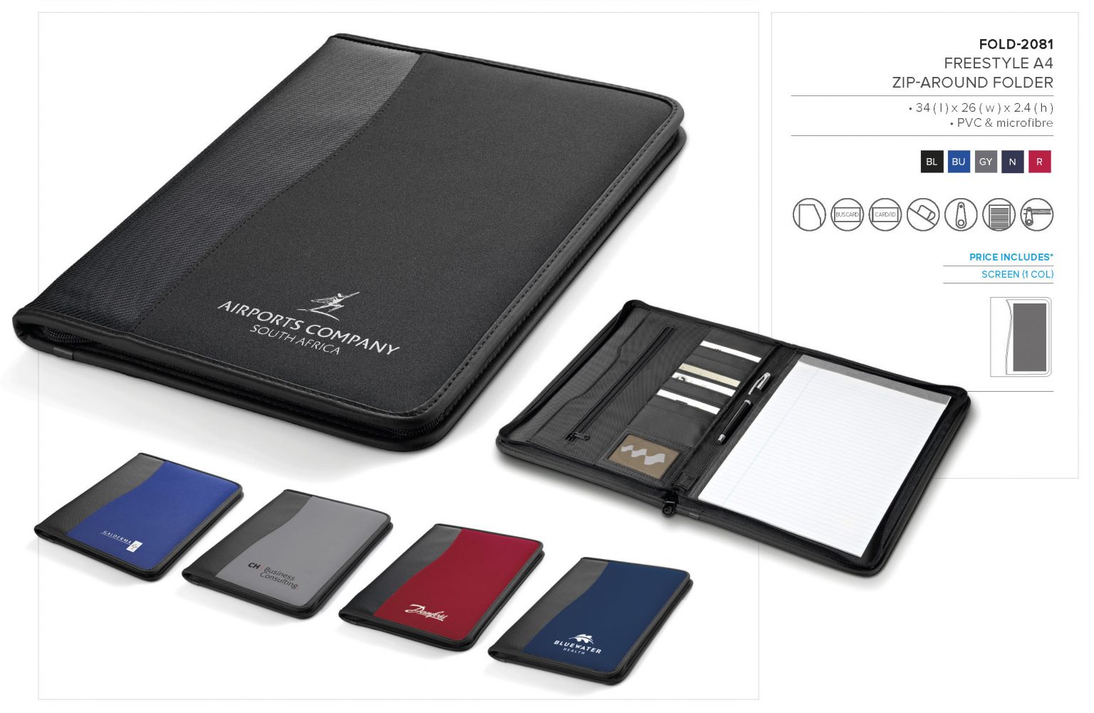 FREESTYLE A4 ZIP-AROUND FOLDER – Fine Feathers